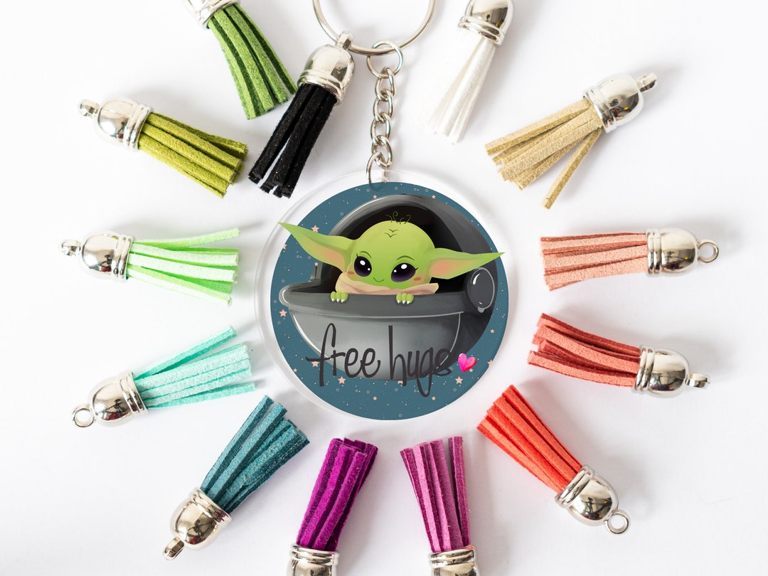 Baby Alien Acrylic Keychain Custom Acrylic Baby Green Alien Keychain ...