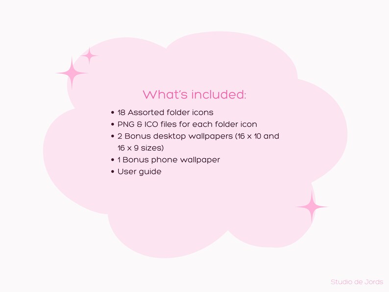 Pink Aesthetic Theme Assorted Folder Icons Mac & Windows - Etsy