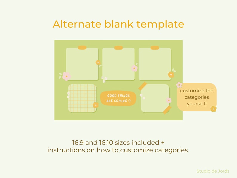 Green Flower Theme Desktop Wallpaper Organizer Folder Icons - Etsy