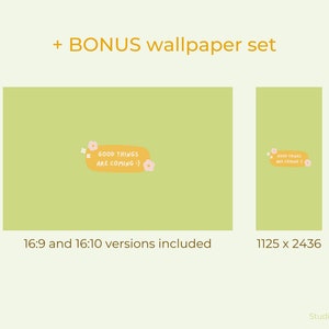 Green Flower Theme Desktop Wallpaper Organizer Folder Icons - Etsy