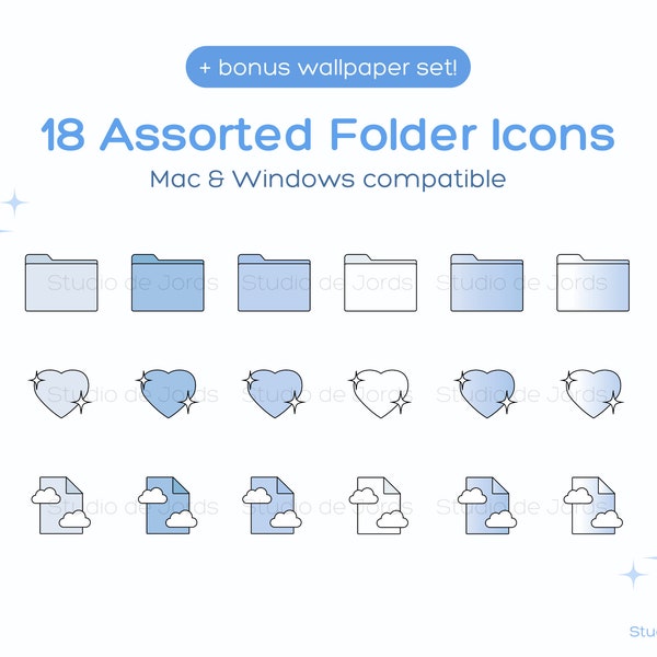 Cute Wallpapers Aesthetic Blue - Etsy