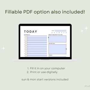 Minimalist Aesthetic Planner Set Daily Planner Weekly - Etsy