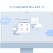 Blue Aesthetic Theme Assorted Folder Icons, Desktop Wallpaper, Mac ...