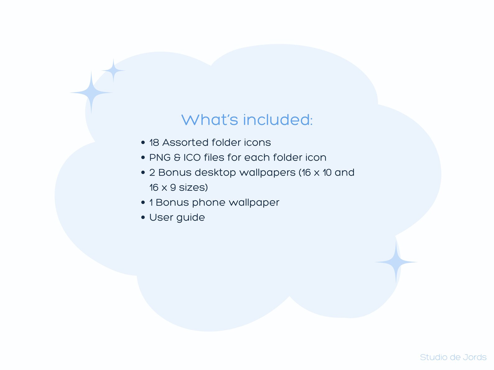 Blue Aesthetic Theme Assorted Folder Icons Mac & Windows - Etsy