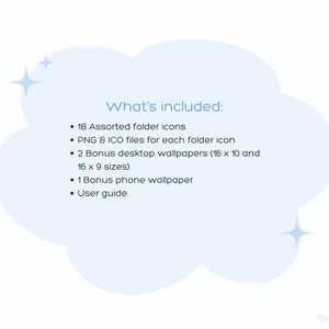 Blue Aesthetic Theme Assorted Folder Icons Mac & Windows - Etsy