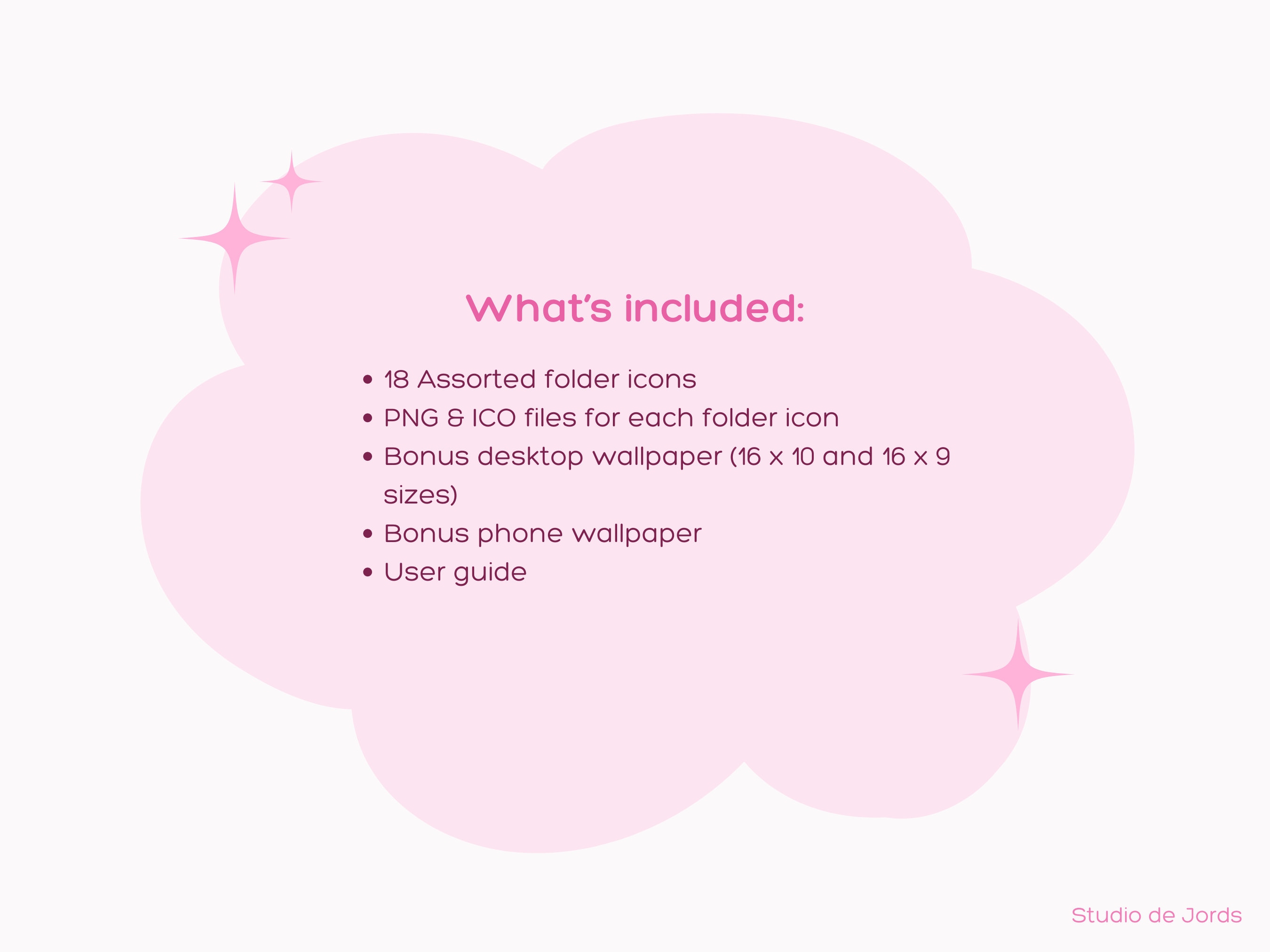 Pink Aesthetic Theme Assorted Folder Icons Mac & Windows - Etsy