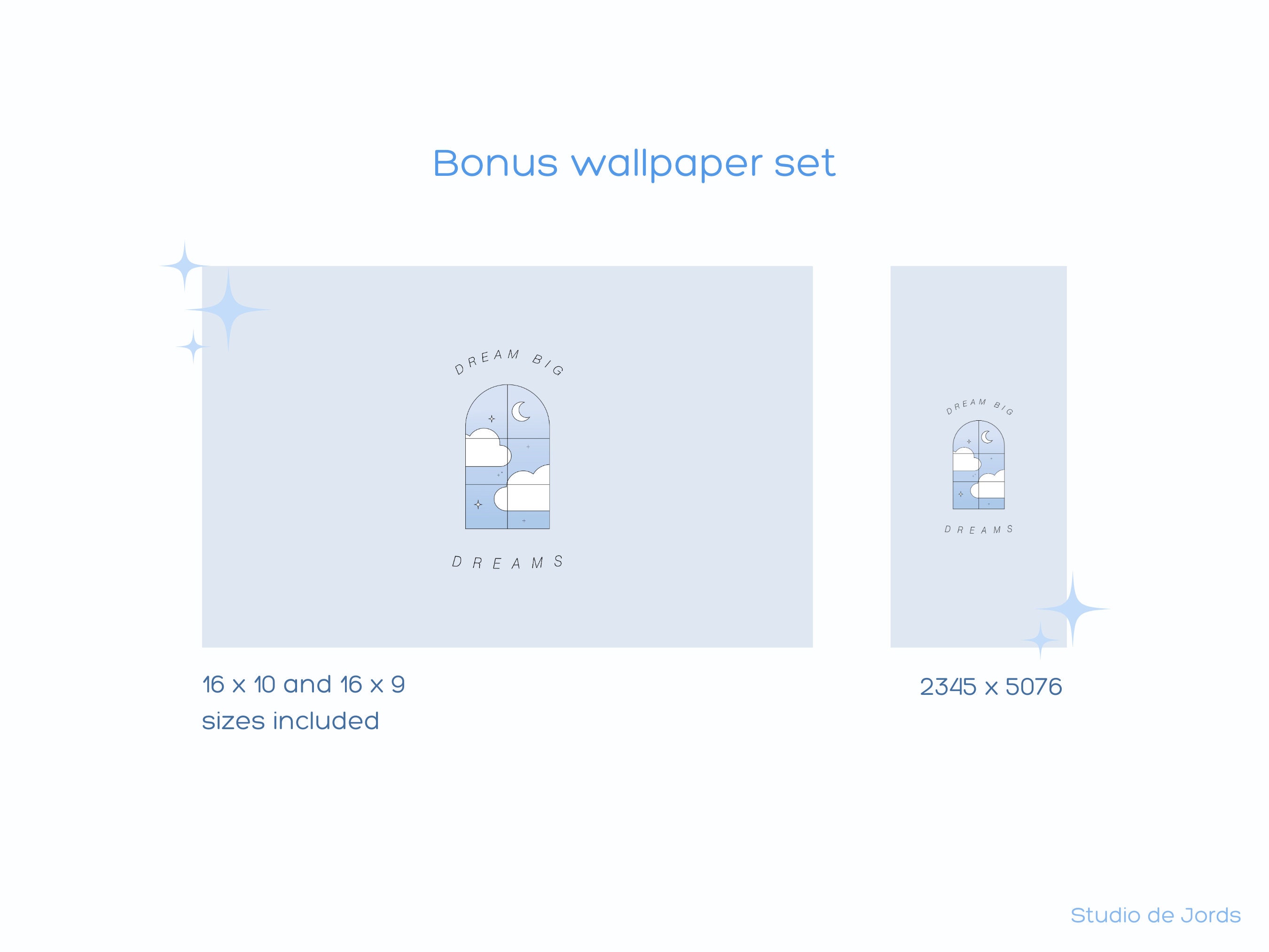 Blue Aesthetic Theme Assorted Folder Icons, Desktop Wallpaper, Mac ...