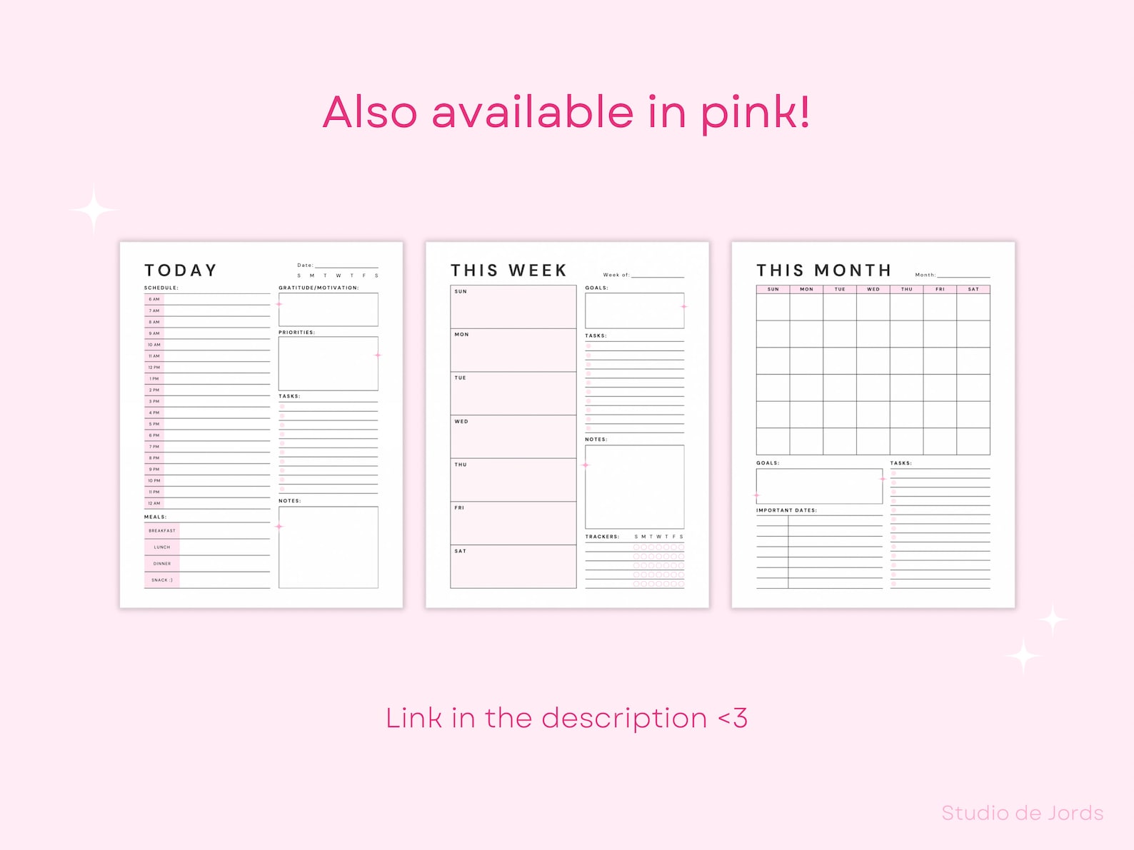 Minimalist Aesthetic Planner Set Daily Planner Weekly - Etsy