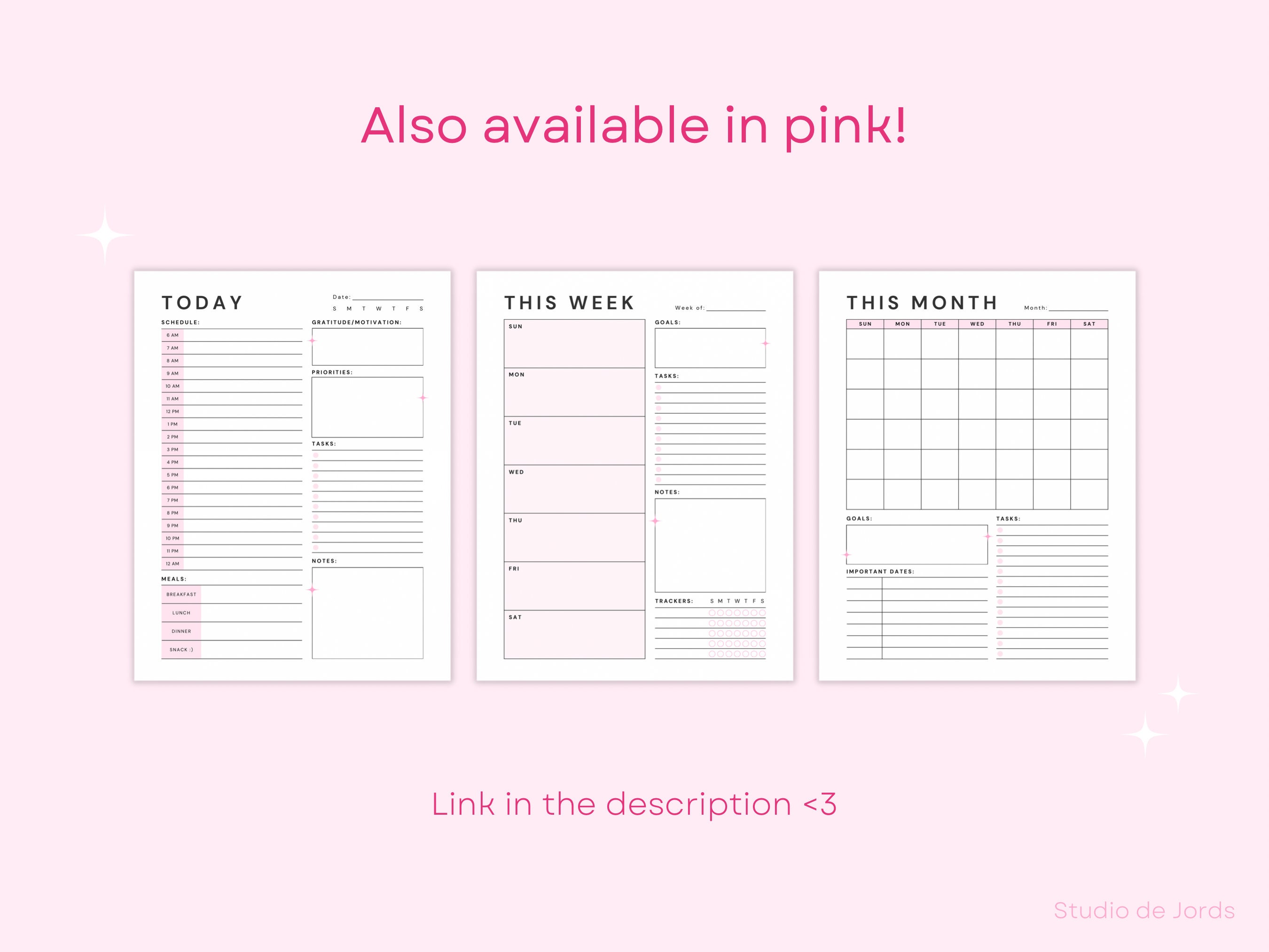 Minimalist Aesthetic Planner Set Daily Planner Weekly - Etsy