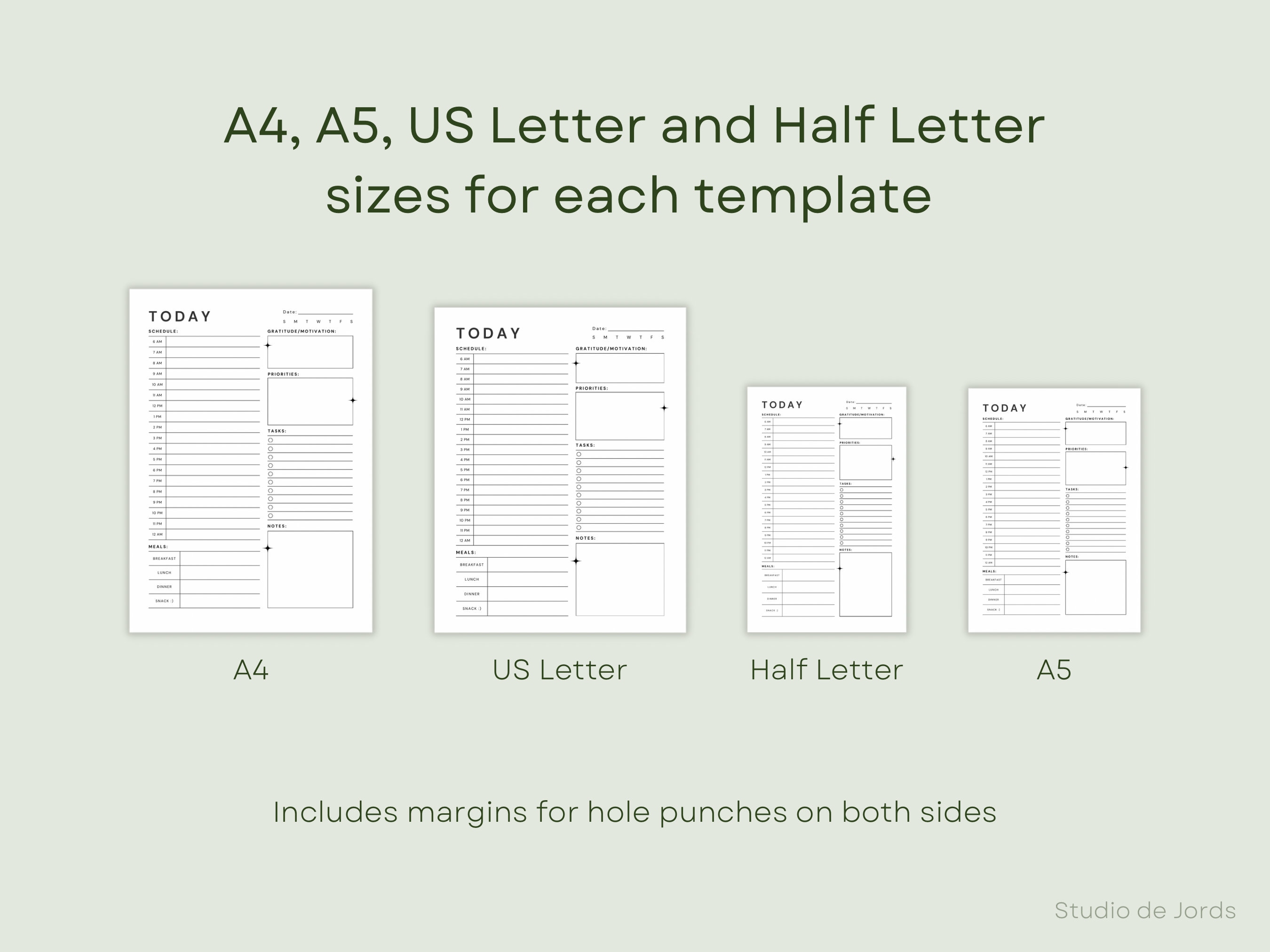 Minimalist Aesthetic Planner Set Daily Planner Weekly - Etsy