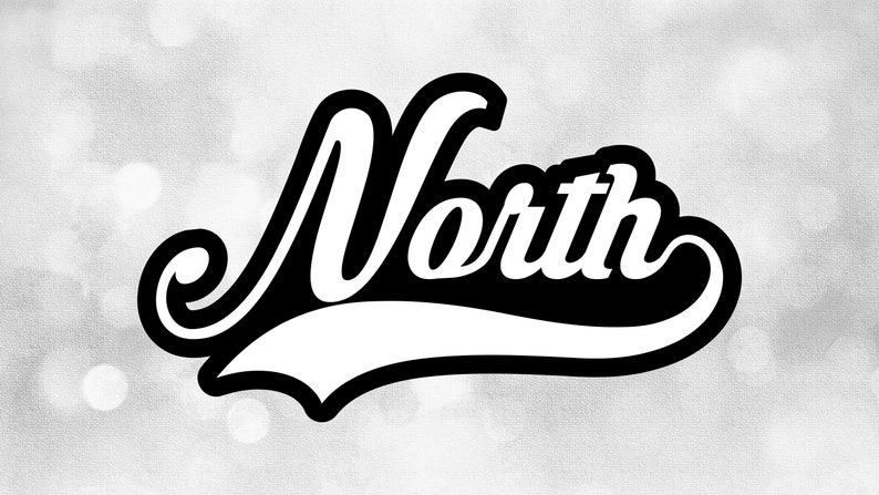 Sports Clipart: north Team Name in Baseball Type - Etsy