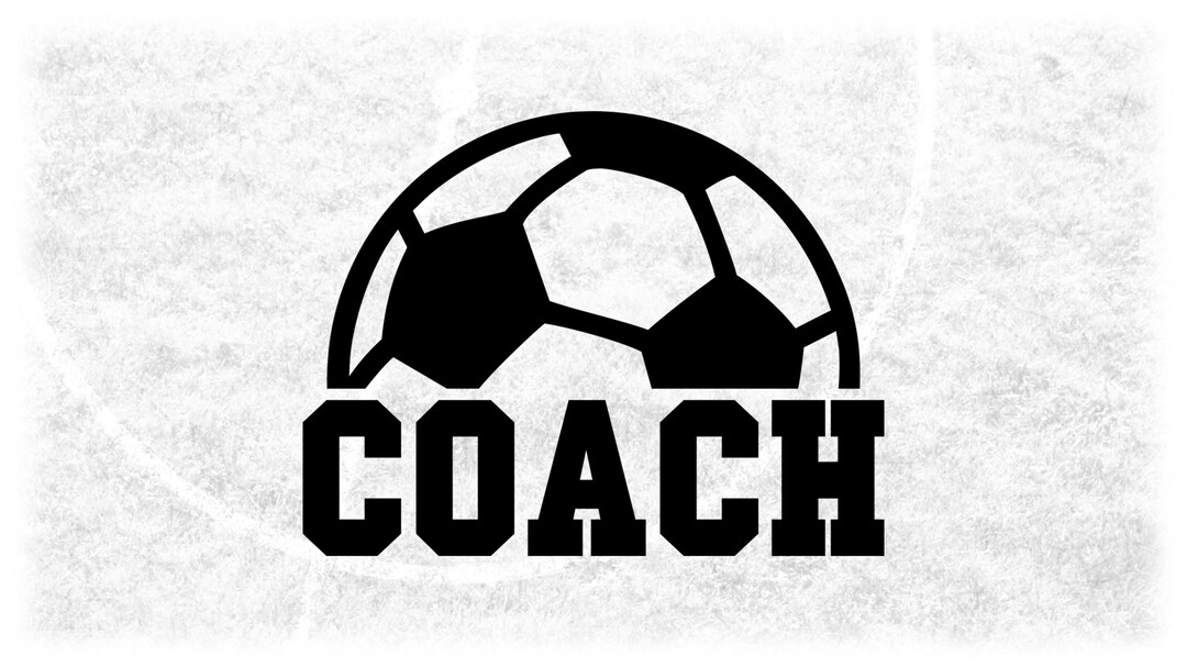 Sports Clipart: Black Half Soccer Ball With Bold College Varsity Style ...