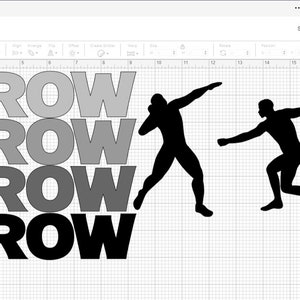 Sports Clipart: Word THROW With Silhouette of Male Shot Put and Discus ...