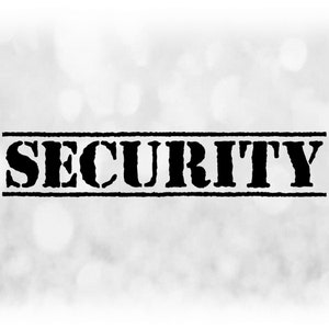 Word Clipart: Bold Black Word "security" in Distressed Style All ...