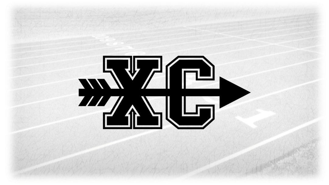 Sports Clipart: Thick Bold Black Letters "xc" Standing for Cross ...