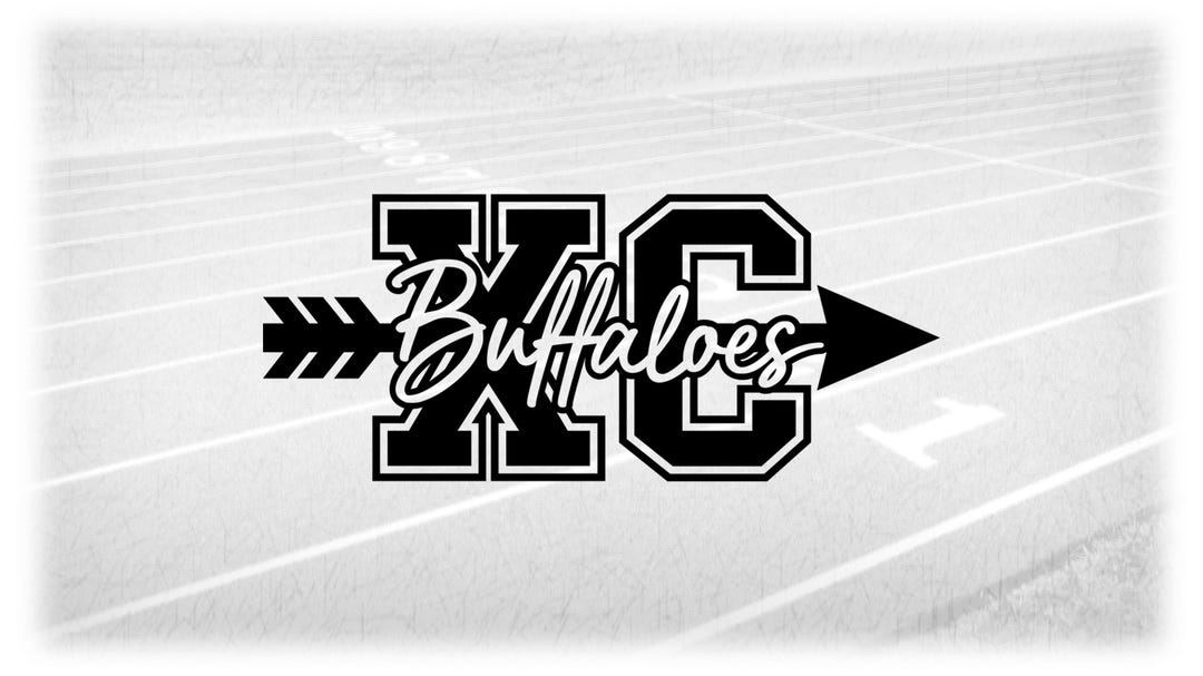 Sports Clipart: Thick Black Varsity Letters "xc" With Arrow for Cross ...