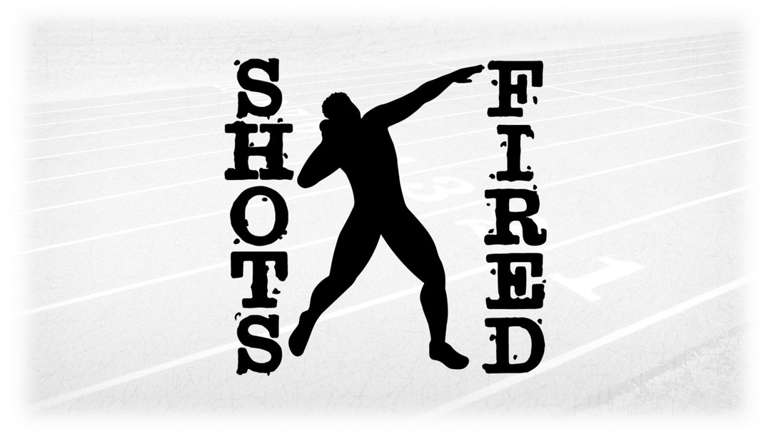 Sports Clipart: Black Silhouette Male / Man / Boy Track & Field Shot ...