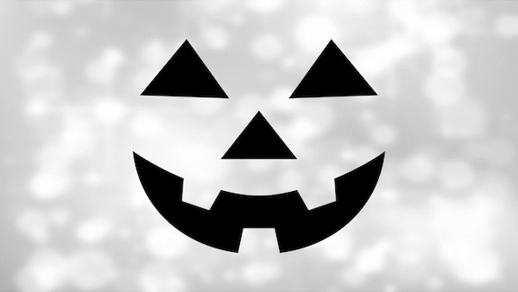 Jack O Lantern Faces Black And White