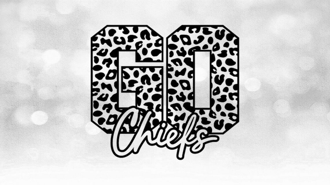 Sports Clipart: Black Leopard Skin / Cheetah Pattern "go" With Script ...