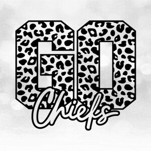 Sports Clipart: Black Leopard Skin / Cheetah Pattern "go" With Script ...