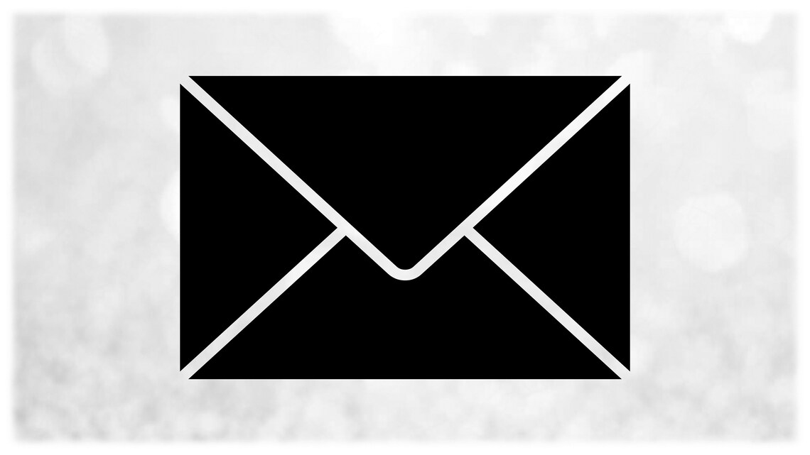 Shape Clipart: Simple Easy Black Solid Silhouette of Basic Envelope ...