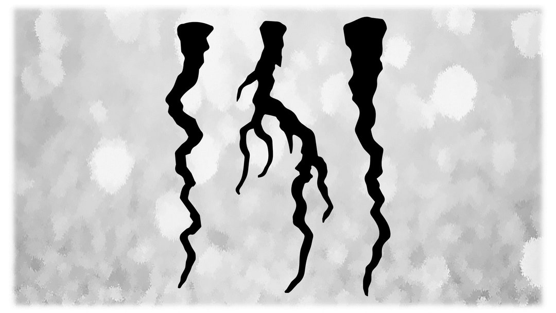 Shape Clipart: Black Jagged Lightning Bolts / Strikes From Thunder ...