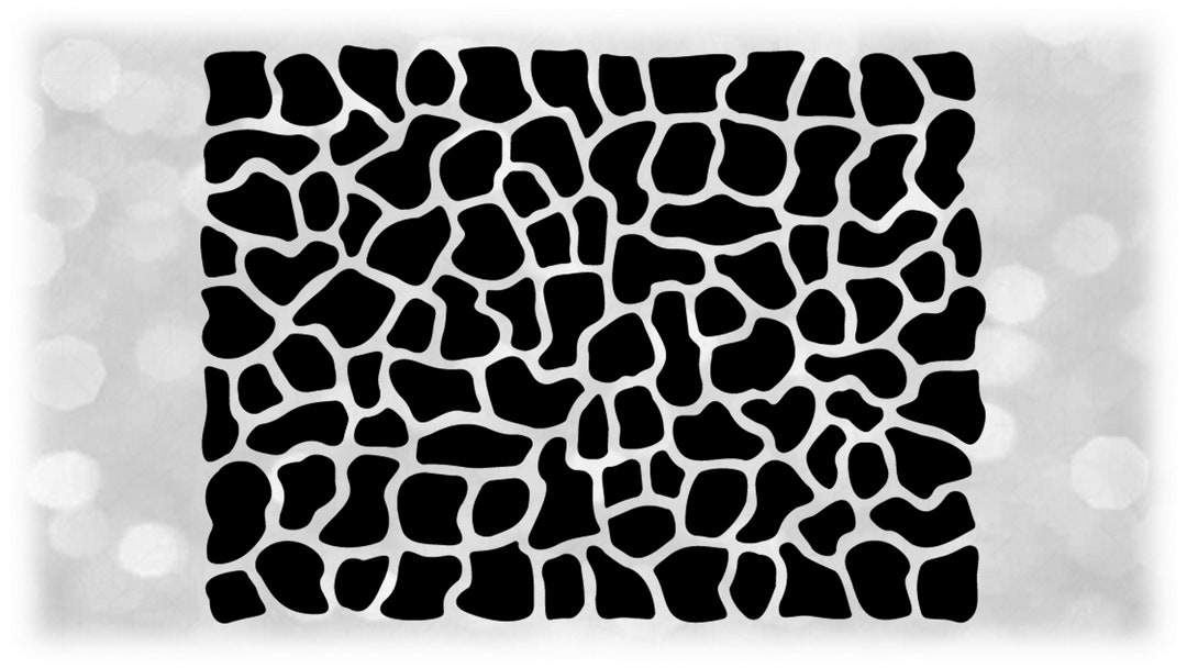 Animal Clipart: Black Giraffe Print or Spots Pattern / Sheet ...