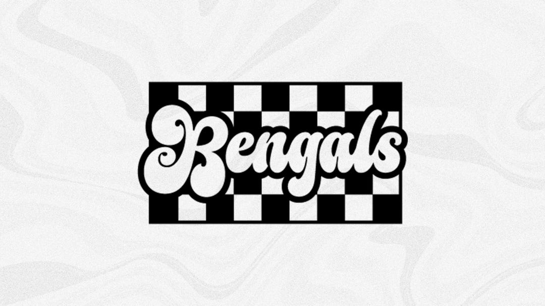 Sports Clipart: Team Mascot Name "bengals" in Groovy Retro Style Cutout ...