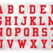 Sports Clipart: Alphabet Letter Templates Grouped on ONE - Etsy