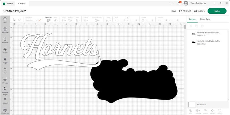Sports Clipart: White "hornets" Team Name in Fancy Letters and Baseball ...