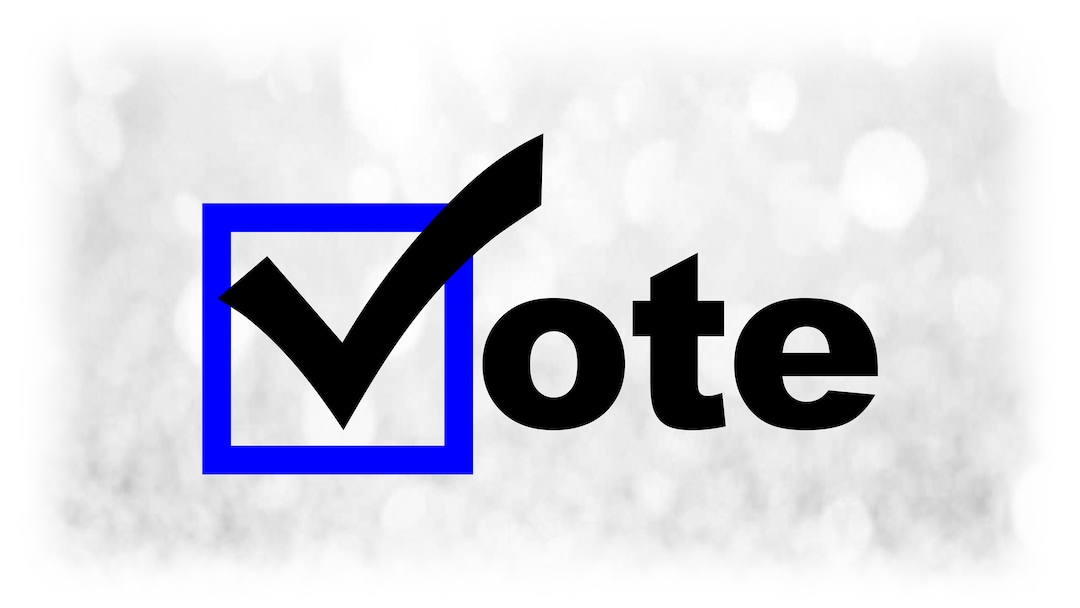 Word Clipart: Word "vote" With Checkmark as the Letter "v" Reminder ...
