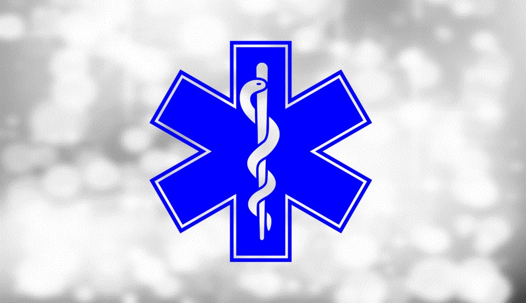Medical Clipart: Blue Star of Life Symbol With Snake on Staff (rod of ...