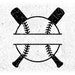 Sports Clipart: Distressed Black Outline of Baseball or Softball W ...