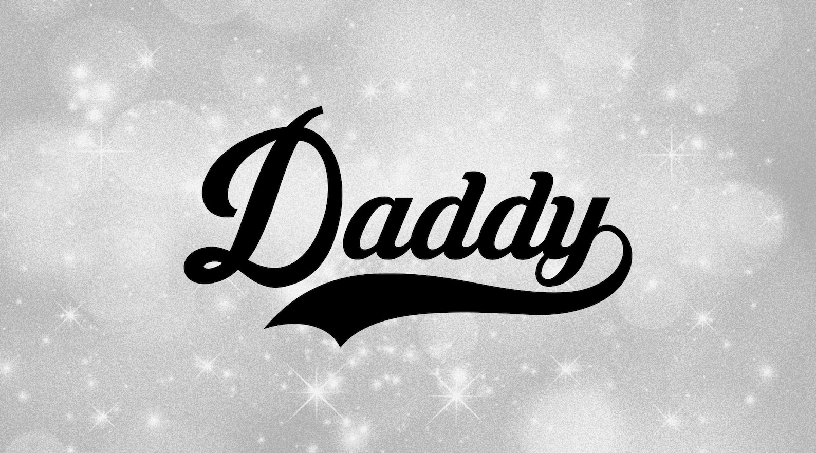 Family Clipart - Fathers or Dads: Simple Word "daddy" in Fancy Type W ...