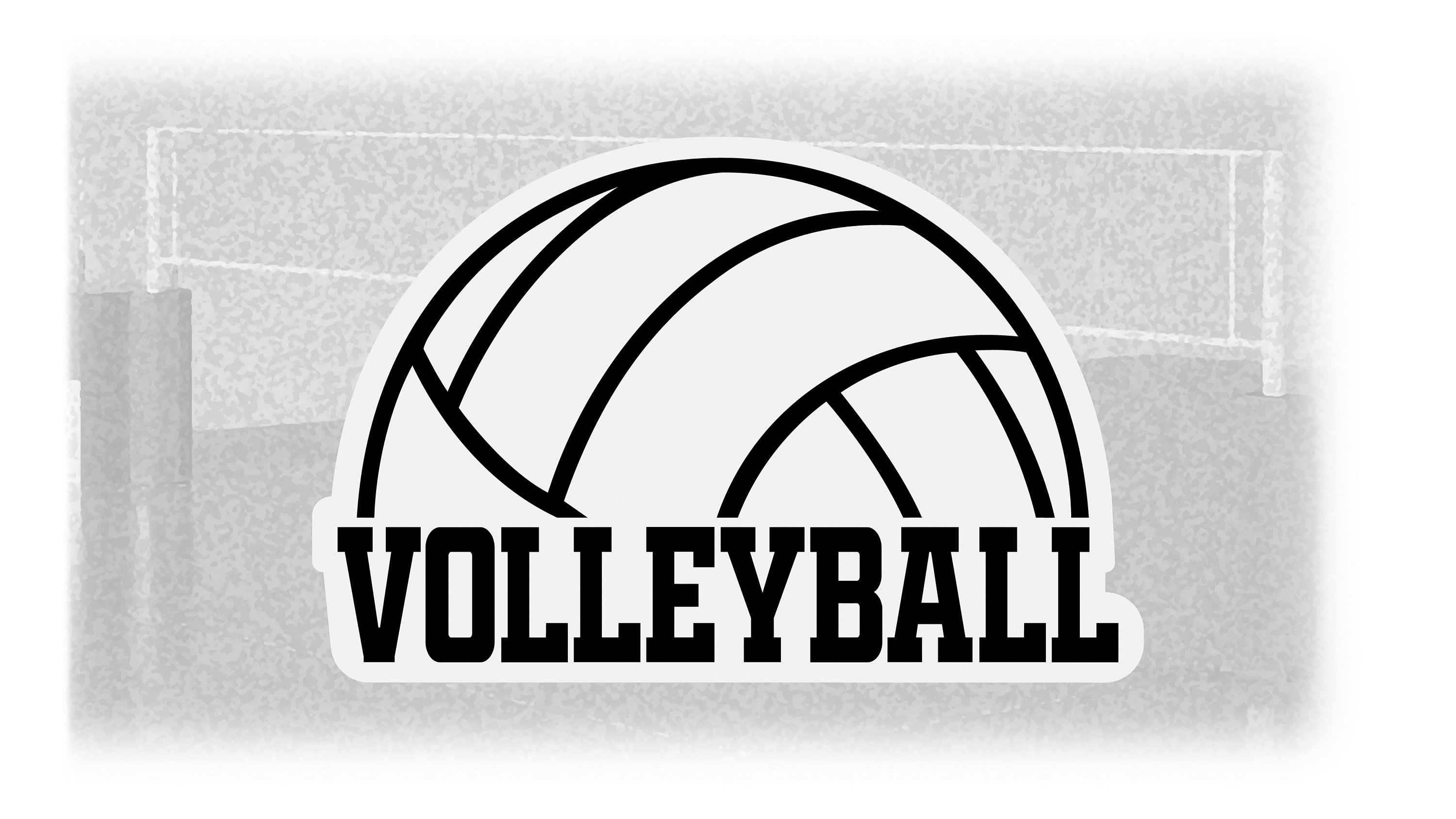 Sports Clipart: Black Half Ball Silhouette Outline W/ Word - Etsy Israel