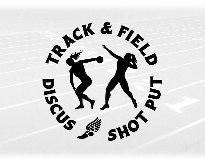 Sports Clipart: "yeet" in Baseball Style W/ Female Track & Field Shot ...