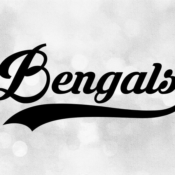 Bengals Font Svg - Etsy Singapore
