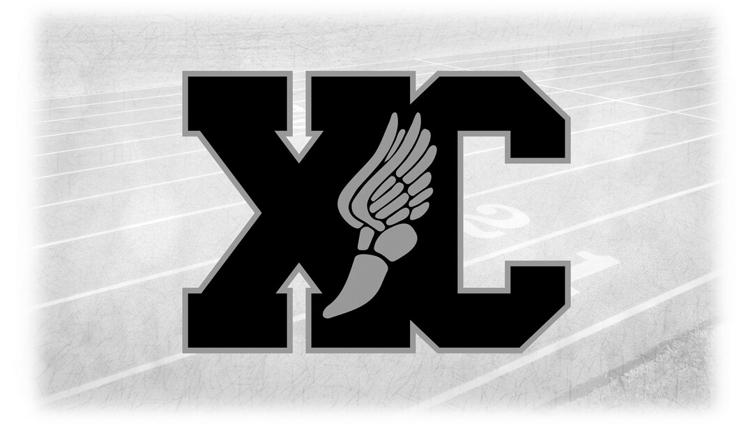 Sports Clipart: Black College Style "xc" for Cross Country With Winged ...