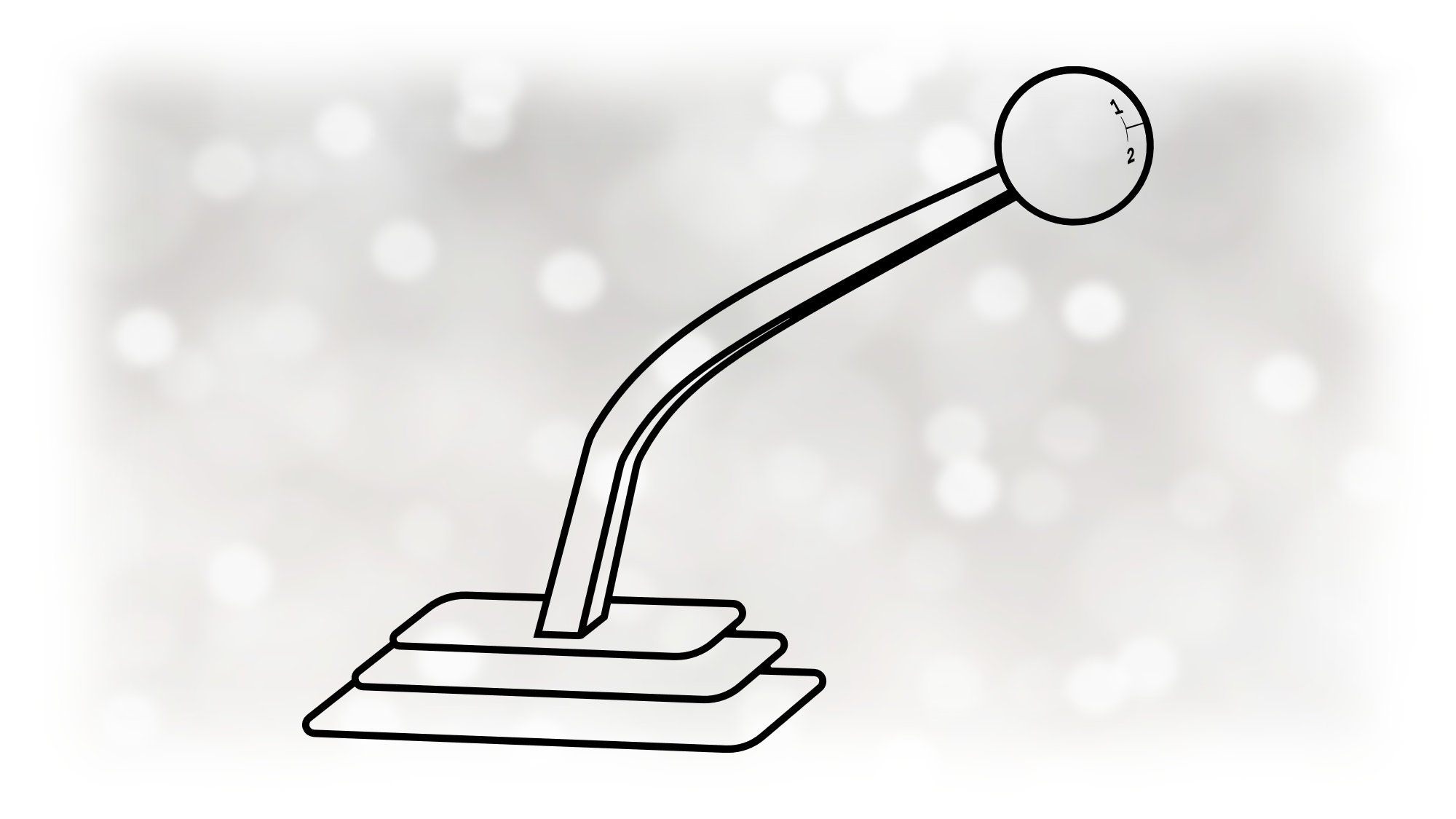 Car / Automotive Clipart: Black Outline Gear Shifter W/ Correct ...