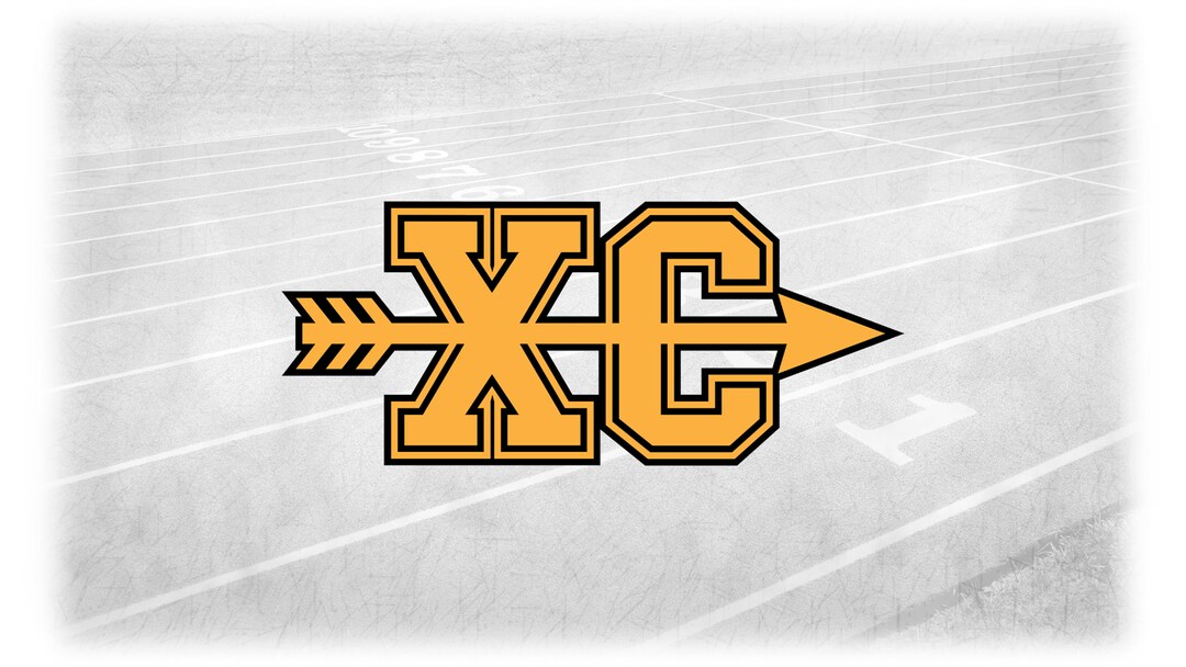 Sports Clipart: Layered Yellow on Black Bold Block Letters "xc" for ...