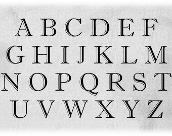 Engraved Alphabet Svg - Etsy