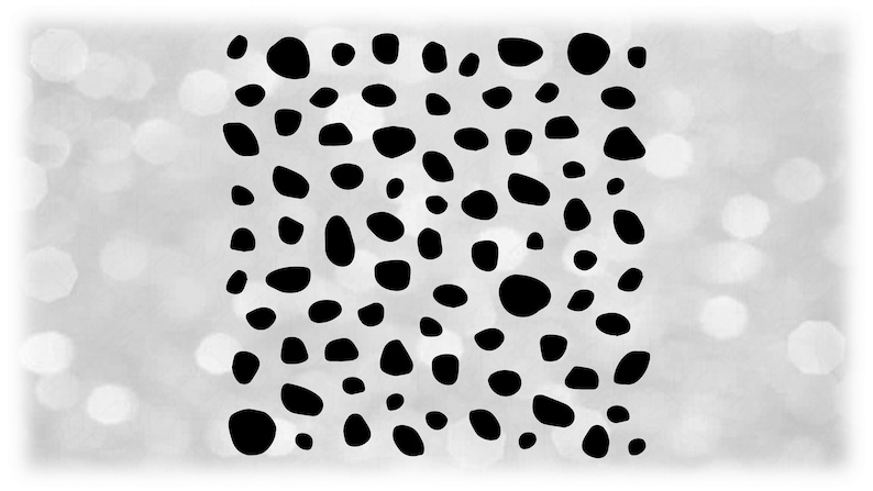 Animal Clipart: Black Dalmatian Spots Pattern / Sheet - Etsy