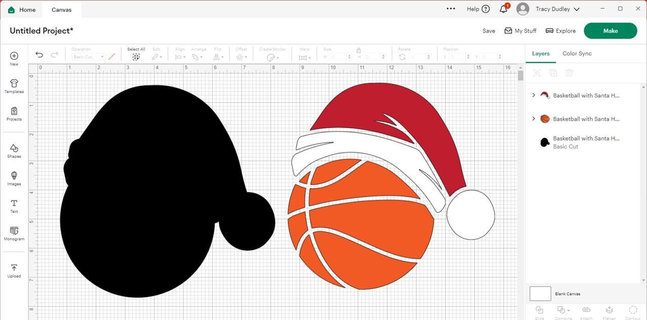 Holiday Clipart: Basketball With Red Santa Claus Hat / Stocking Cap ...
