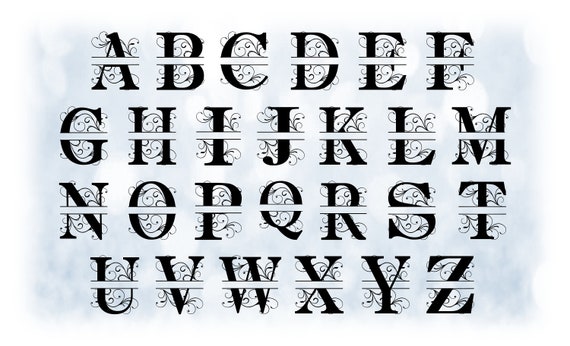 Word Clipart: Value Pack Bundle Entire Alphabet of 26 Black | Etsy