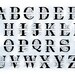 Word Clipart: Value Pack Bundle Entire Alphabet of 26 Black Formal ...