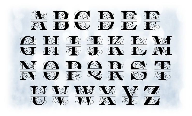 Word Clipart: Value Pack Bundle Entire Alphabet of 26 Black - Etsy