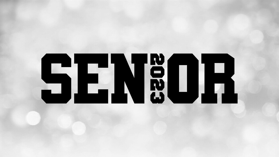 Education Clipart: Black Collegiate Word senior - Etsy