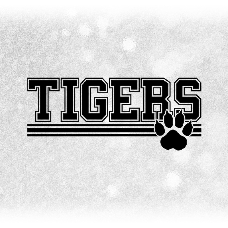Tiger Font Svg - Etsy