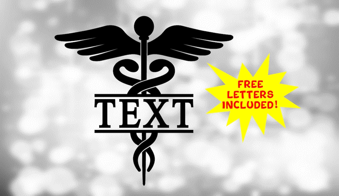 Medical Clipart: Black Medical Caduceus Symbol Silhouette for Doctors ...