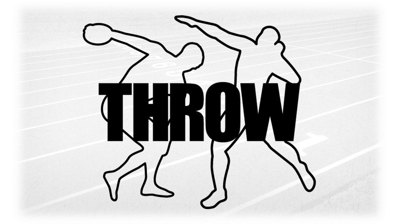 Sports Clipart: Track & Field Black Word throw - Etsy